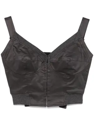 ELENA VELEZ Bustier-style Top - Grey