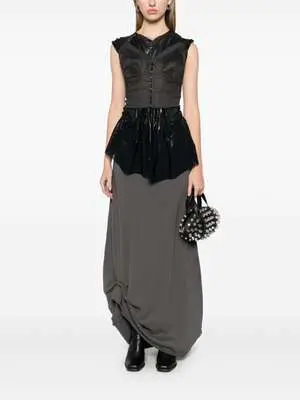ELENA VELEZ Bustier-style Top - Grey