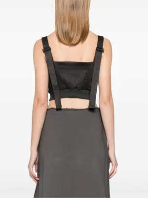 ELENA VELEZ Bustier-style Top - Grey
