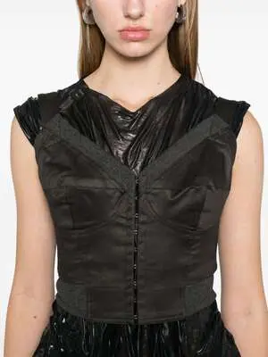 ELENA VELEZ Bustier-style Top - Grey
