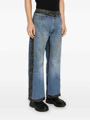 Needles Contrasting-trim Jeans