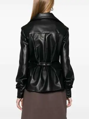 ELENA VELEZ Faux-leather Shirt