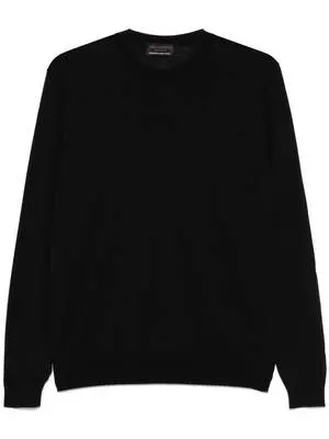 DELL'OGLIO Fine-knit Sweater - Black