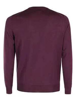 DRUMOHR Round-neck Long-sleeves Sweater - Purple