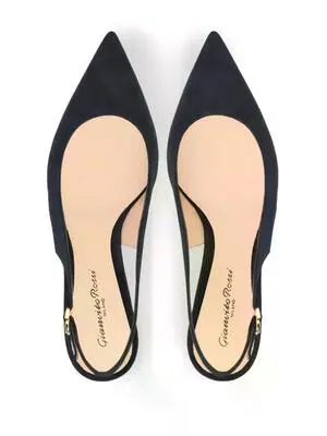 GIANVITO ROSSI Ribbon Sling 55mm Pumps - Blue