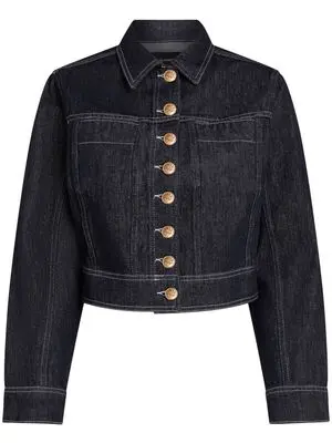 Karl Lagerfeld Cropped Denim Jacket