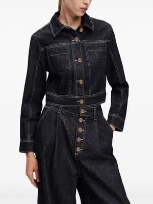 Karl Lagerfeld Cropped Denim Jacket