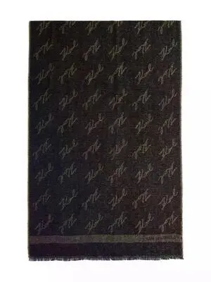 Karl Lagerfeld Signature Scarf - Black
