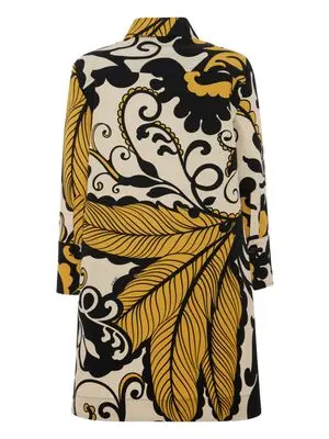 La DoubleJ Graphic-print Shirt Dress - White