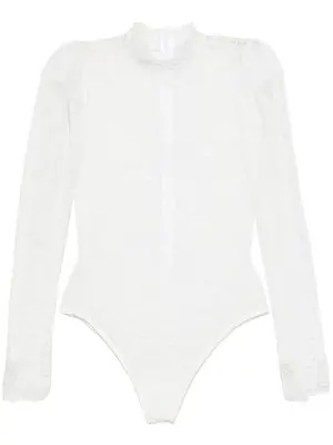 ANA RADU Chantilly Lace Bodysuit - White