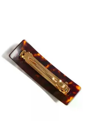 Valentino Garavani Vlogo Signature Hair Clip - Brown