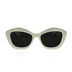 Saint Laurent Irregular Acetate Sunglasses - Beige
