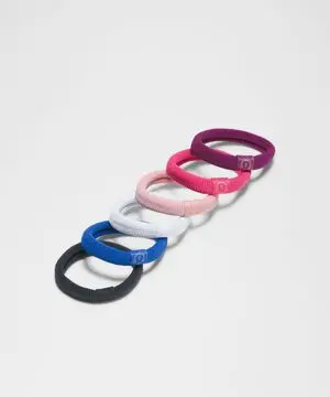 Lululemon Knit Hair Ties Chilled Grape