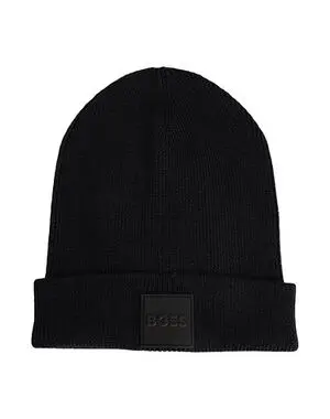 BOSS Knitted Beanie - Black
