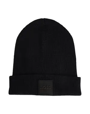 BOSS Knitted Beanie - Black