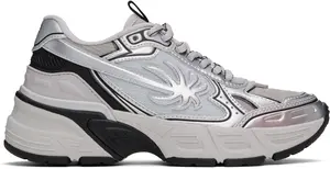Palm Angels Beige and Gray Leather Sneakers Palm angels beige leather - Gem main image 3