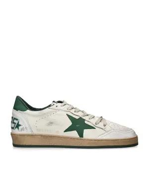 GOLDEN GOOSE Leather Ball Star Sneakers - Green
