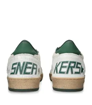 GOLDEN GOOSE Leather Ball Star Sneakers - Green