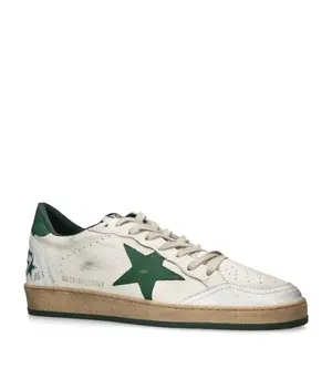GOLDEN GOOSE Leather Ball Star Sneakers - Green