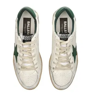 GOLDEN GOOSE Leather Ball Star Sneakers - Green