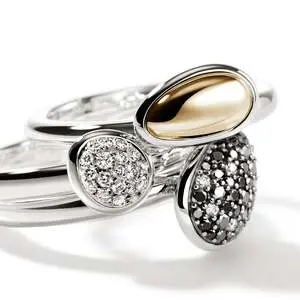 John Hardy Pebble Stacking Rings
