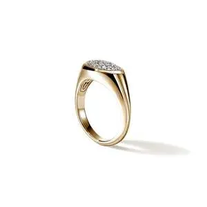 John Hardy Pebble Diamond Ring - Gold