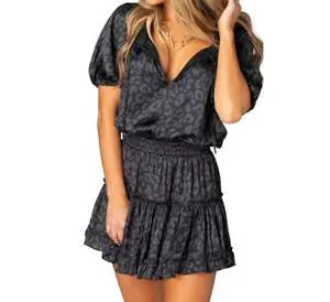 BUDDYLOVE Buddylove Ray Dress In Black Leopard - Grey