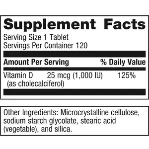 METAGENICS D3 1000 Vitamin 120 Tablets