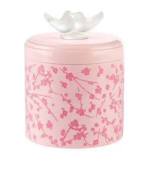 Lalique Large Rose Nebula Fleurs De Cerisier Box