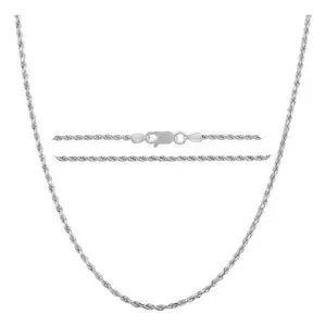 DONATELLO GIAN Sterling Rope Chain Necklace - Silver