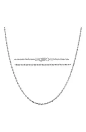 DONATELLO GIAN Sterling Rope Chain Necklace