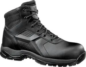 BLACK DIAMOND 6" Waterproof Tactical Boot Side Zip Composite Safety Toe In - Black
