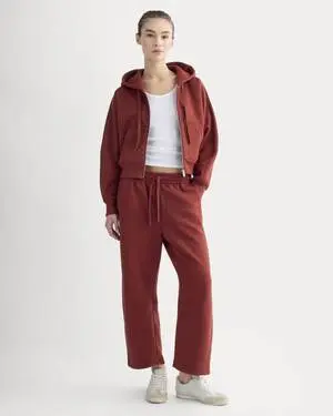 Everlane Luxe Fleece Barrel Sweatpant - Merlot