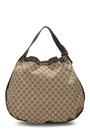 Gucci Original Gg Canvas Drawstring Hobo
