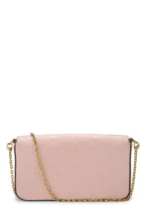 LOUIS VUITTON Monogram Empreinte Pochette Felicie Shoulder Bag - Pink