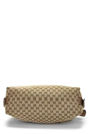 Gucci Original Gg Canvas Bamboo Braided Tote Bag - Beige