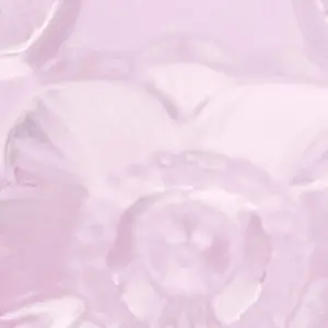 Lalique Rose Nebula Anemones Votive