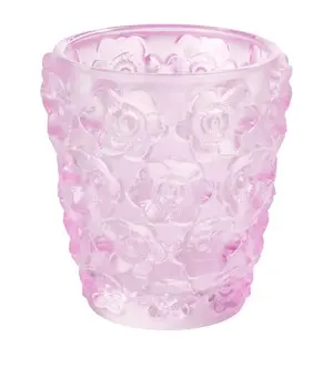 Lalique Rose Nebula Anemones Votive - Clear