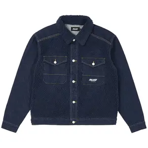 PALACE Grizzly Denim Jacket - Blue | Editorialist