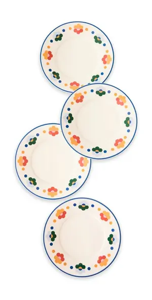 MISETTE Salad Plates Set Of 4 - Floral