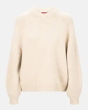 Staud STAUD Wilson Wool-Blend Sweater - Oatmeal