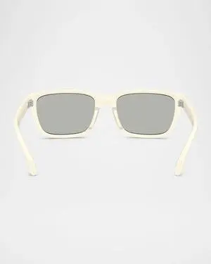 Moncler Square Pillow Sunglasses - Silver Mirror