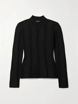 Sea Devon Paneled Stretch-knit Top