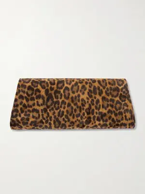 HUNTING SEASON Opera Leopard-print Clutch