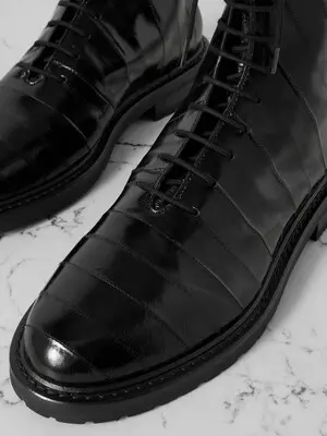 Legres 05 Paneled Eel Ankle Boots