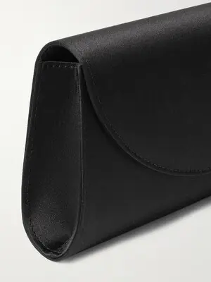 HUNTING SEASON Opera Satin Clutch - Black