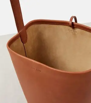 THE ROW Park N/s Small Leather Tote Bag - Brown