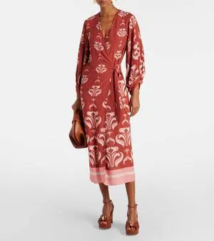 ADRIANA DEGREAS Printed Viscose Caftan