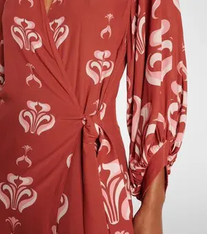 ADRIANA DEGREAS Printed Viscose Caftan