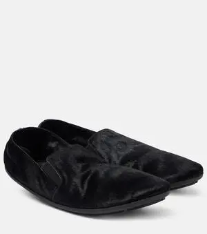 The Row Pony Hair Flats